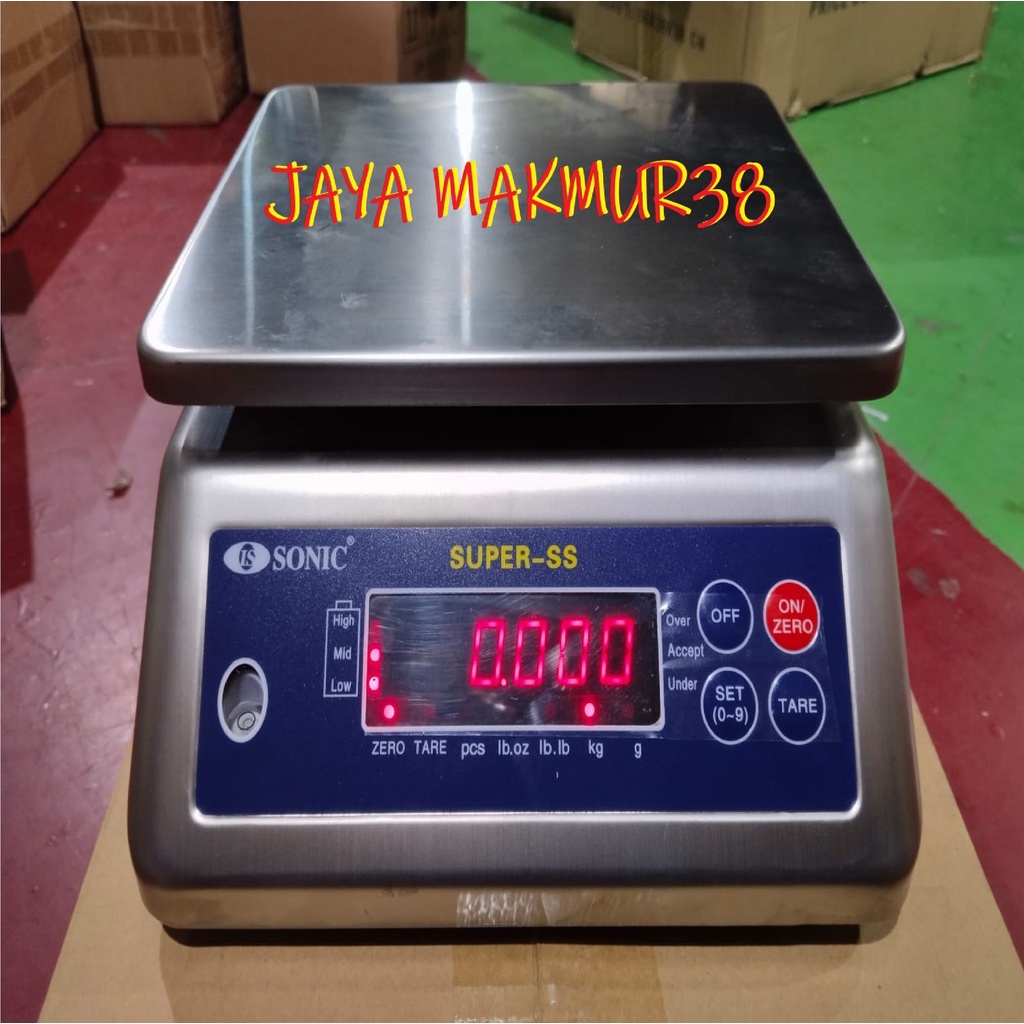 Jual Timbangan waterproof Sonic Super SS cap 30kg | Shopee Indonesia