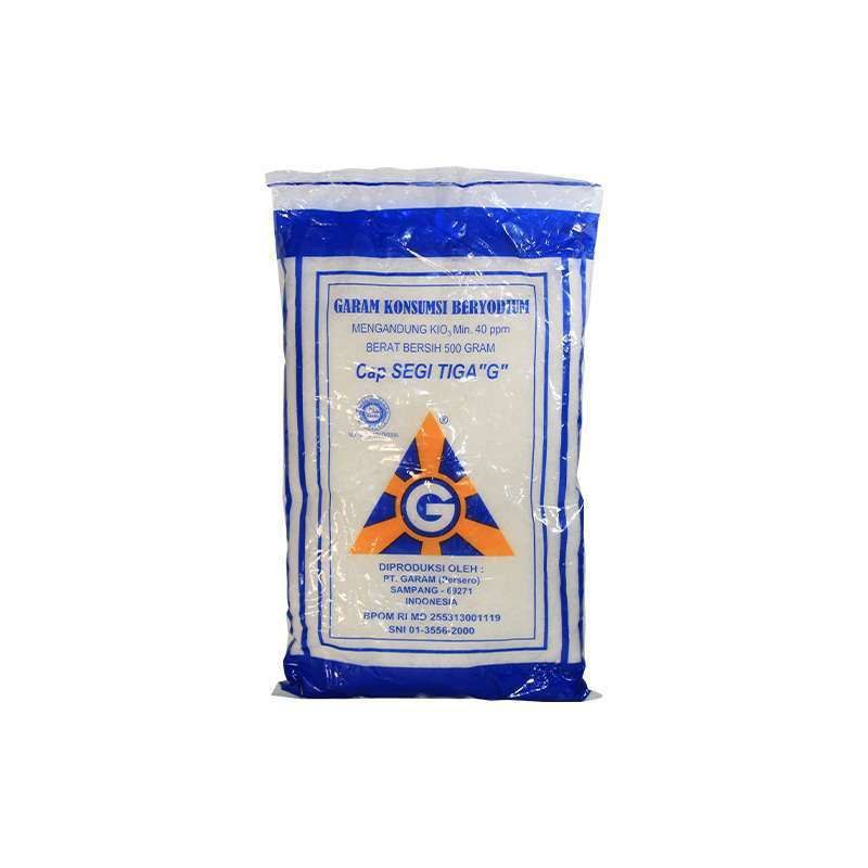 Jual [PGO] Garam halus Cap segitiga "G" dan Kapal Layar "YODIUM SALT ...