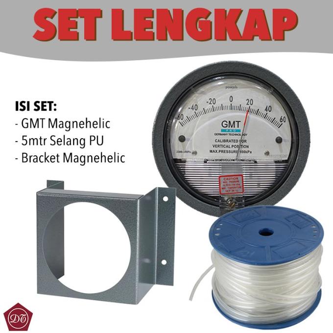 Jual SET LENGKAP - GMT Magnehelic Pressure Gauge -60 ~ 60 Pascal ...