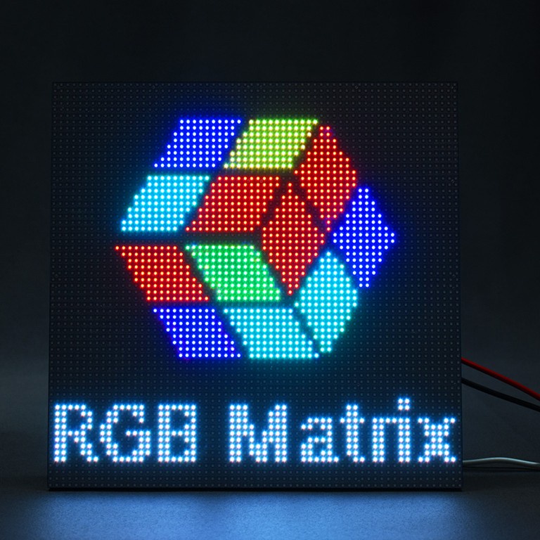 Jual RGB Full-Color LED matrix Panel 64x32 Pixels Adjustable Brightness ...