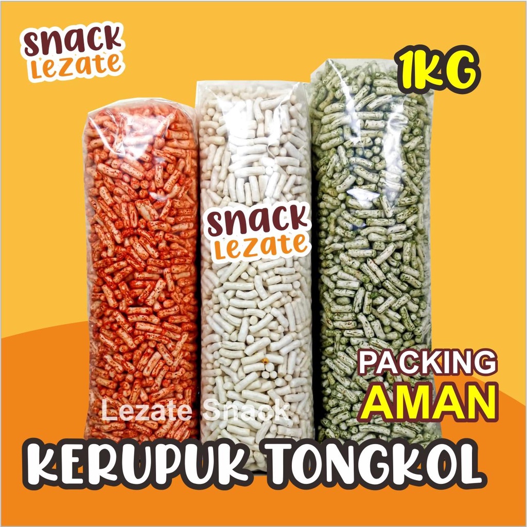 Jual Kerupuk Ikan Tongkol 1 KG Kemasan Besar Murah Gurih Renyah / Pilus ...