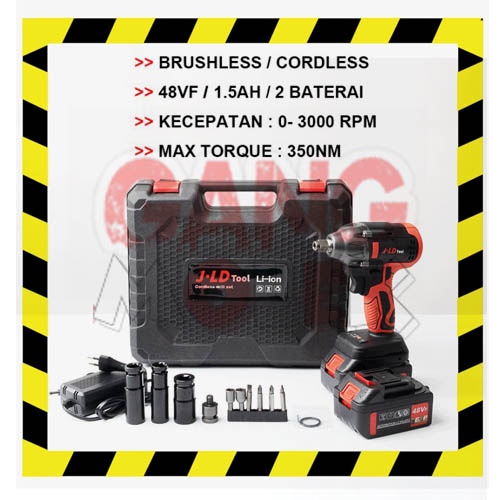 Jual Mesin Bor Impact Wrench 2Battery Komplit 48v Inpek Impek KUAT ...