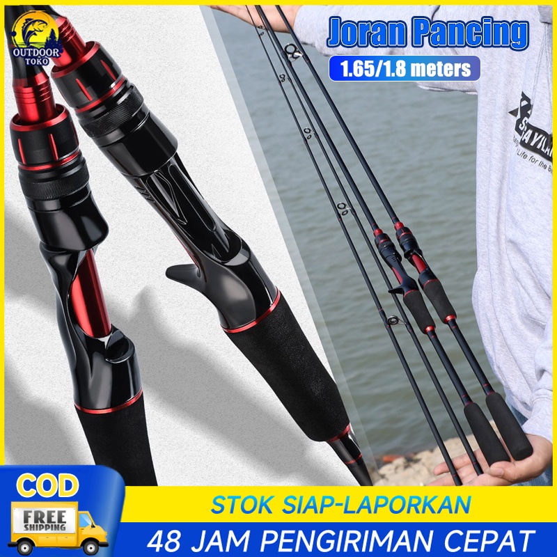 Jual Carbon Fiber Spinning Fishing Rod Max Drag 10kg Baitcasting Fishing Rod 1.8m 1.65m Fishing ...