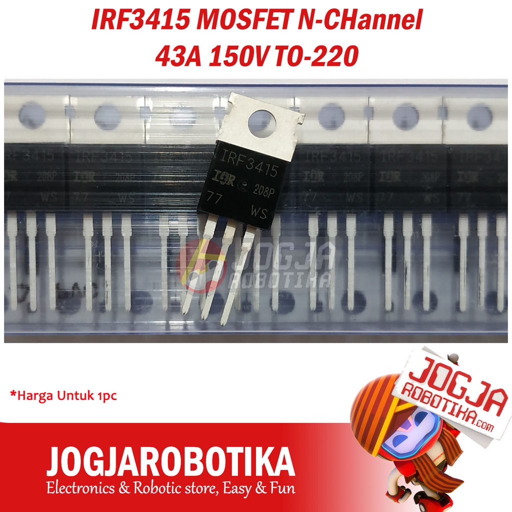 Jual IRF3415 MOSFET N-CHannel 43A 150V TO-220 | Shopee Indonesia