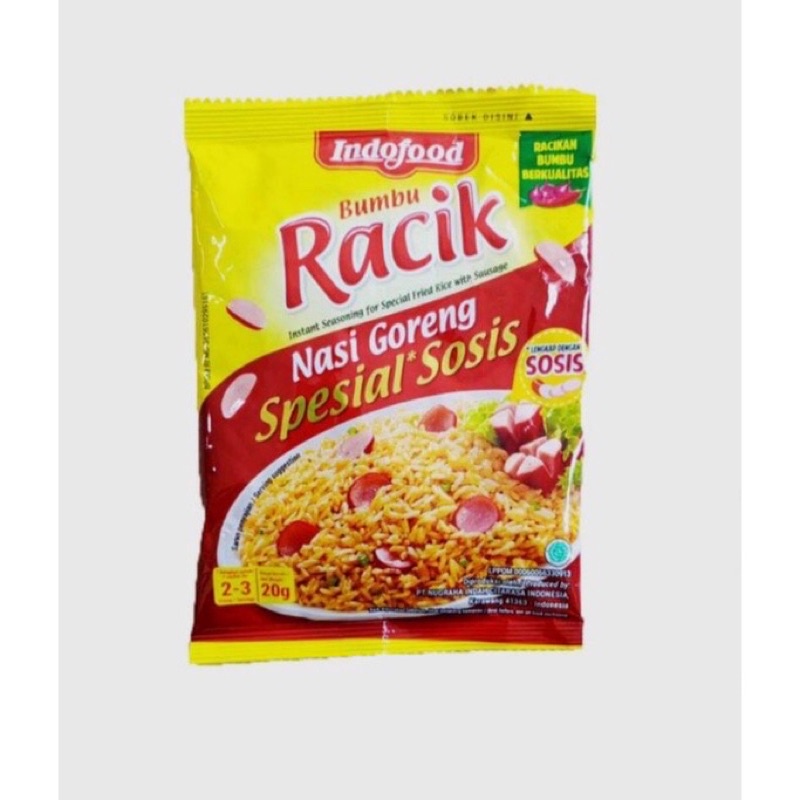 Jual indofood bumbu racik nasi goreng special sosis 20gr ( 10 bungkus ...