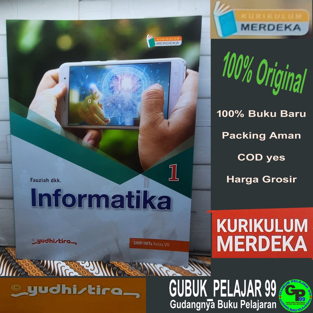 Jual Buku Siswa INFORMATIKA 1 Kelas 7/ VII Untuk SMP/MTs KURIKULUM MERDEKA Penerbit Yudhistira ...