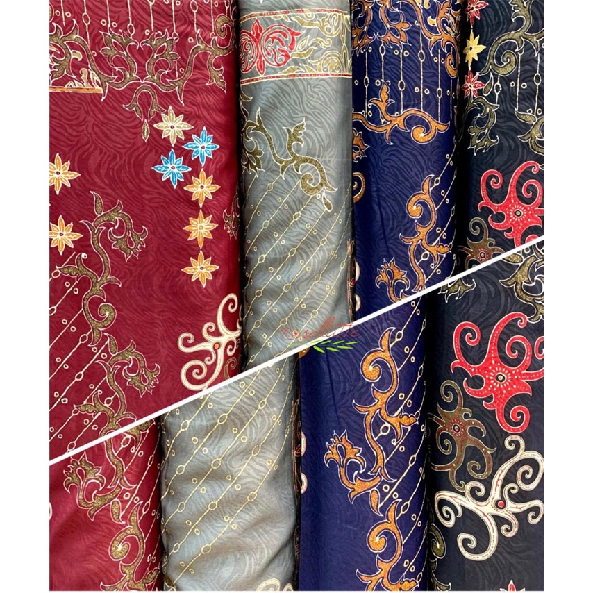 Jual Kain Batik Khas Kalbar Cumi Emboss | Shopee Indonesia