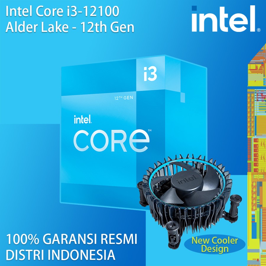 Jual Processor Intel Core i3-12100 Up To 4.3GHz Socket LGA 1700 Alder ...