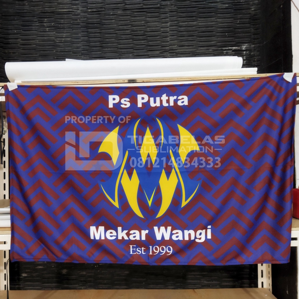 Jual Sablon Bendera Custom Bendera Bahan Kain Textile Asli Satin dan ...