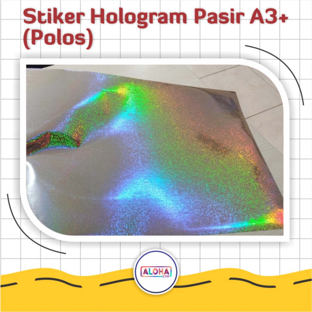 Jual Ready Bahan Stiker Hologram Pasir A3+ (32,5 x 48,5 cm) Camel Tanpa ...