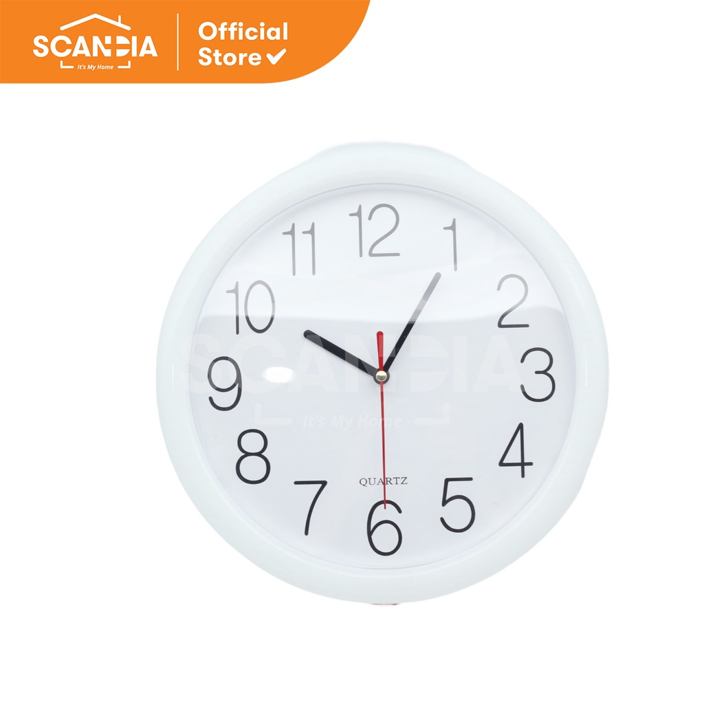 Jual SCANDIA Jam Dinding Clock Kitchen 25 Cm (GW0010) - White | Shopee ...