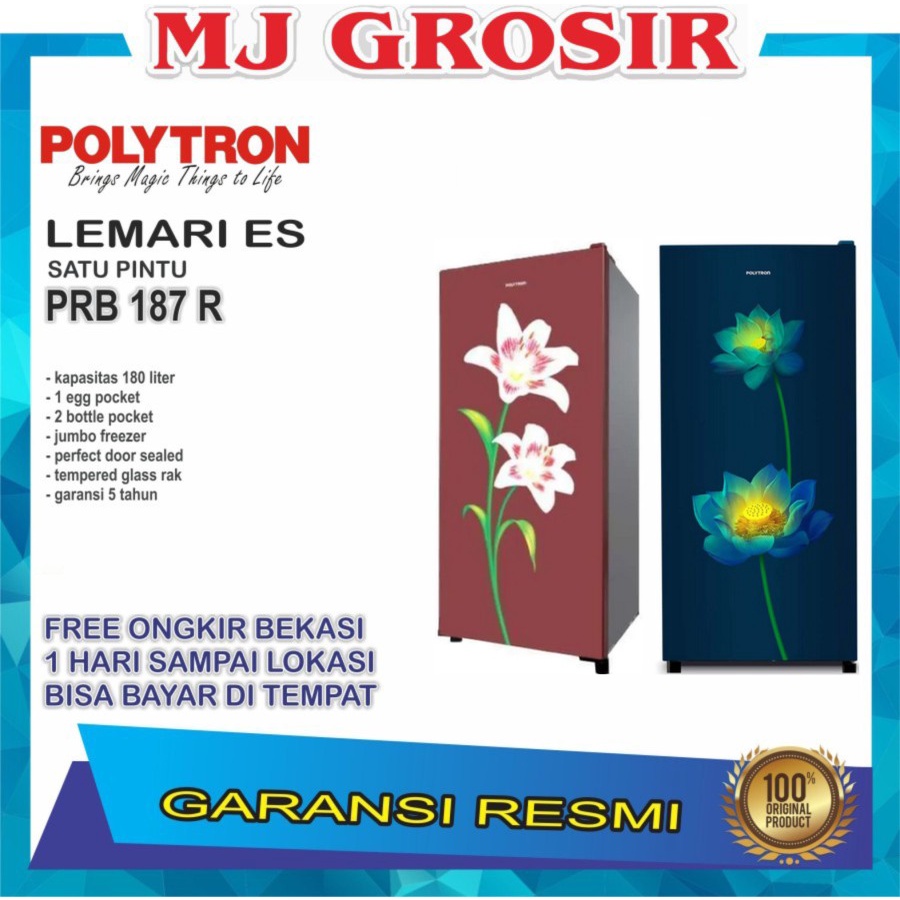 Jual KULKAS POLYTRON PRB 187 LEMARI ES 1 PINTU PRB187 PRB 187-new ...