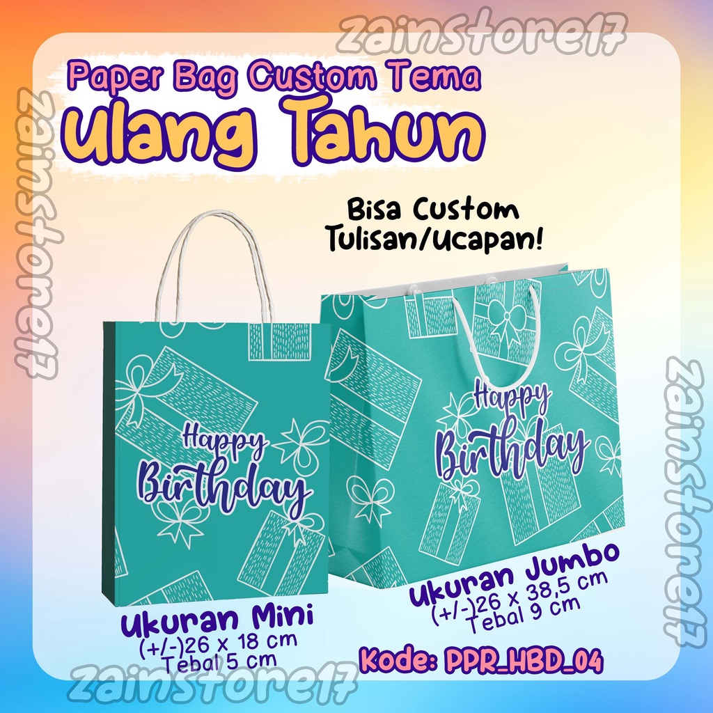 Jual [Gift Bag / Goodie Bag / Paper Bag / Tas Kado] - BISA CUSTOM ...