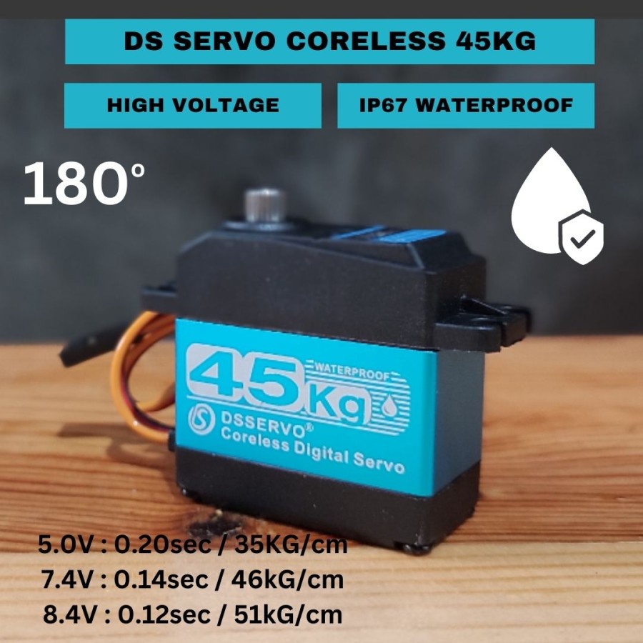 Jual Servo Coreless DS 3245 DS3245 45KG HV High Voltage Ultra Fast ...