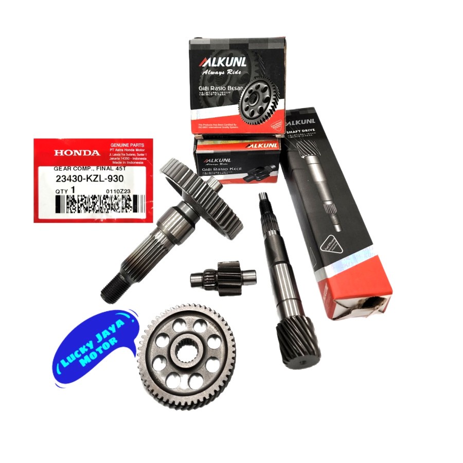 Jual Paket Gigi Transmisi Rasio Gardan Gearbok Beat Fi Scoopy Fi Spacy ...