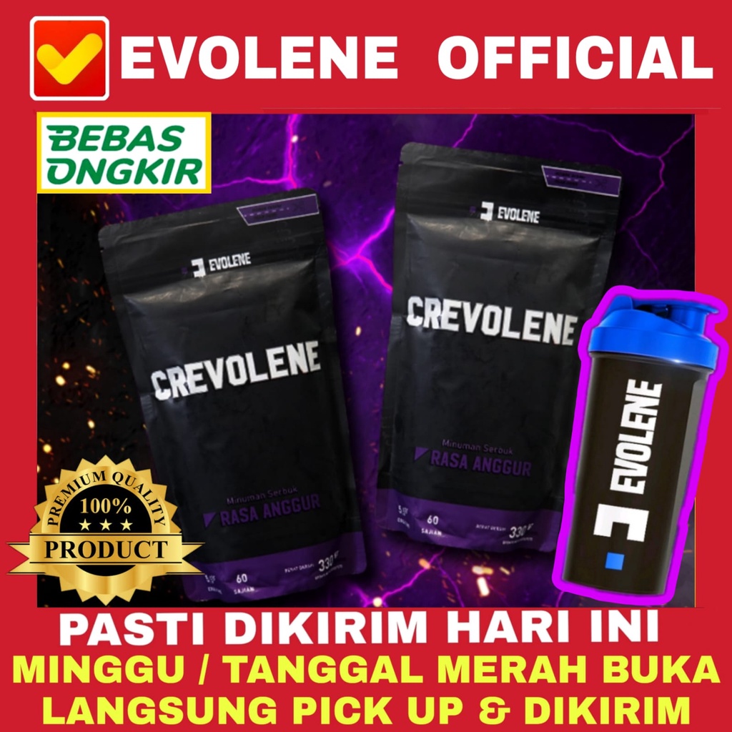 Jual Crevolene Creatine Monohydrate Evolene Kreatin CREVOLENE NEW ...