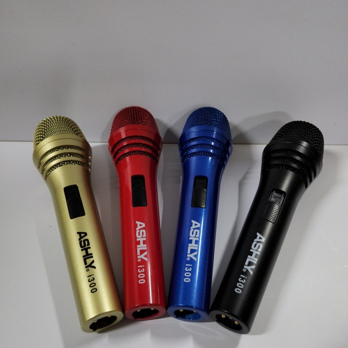 Jual Mic Kabel Ashly I300 I 300 Microphone Bahan Mic Metal / Full Besi ...
