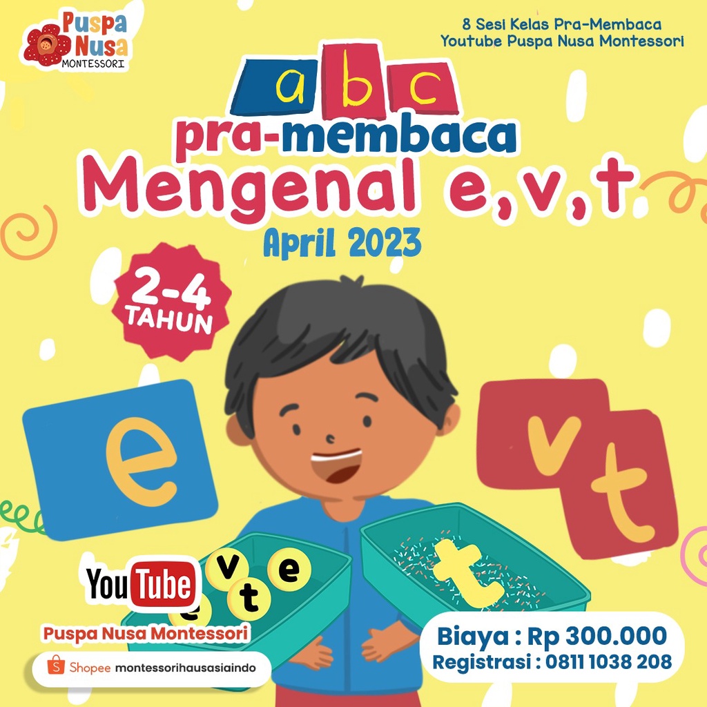 Jual Puspa Nusa Montessori - Pra- Membaca | Shopee Indonesia