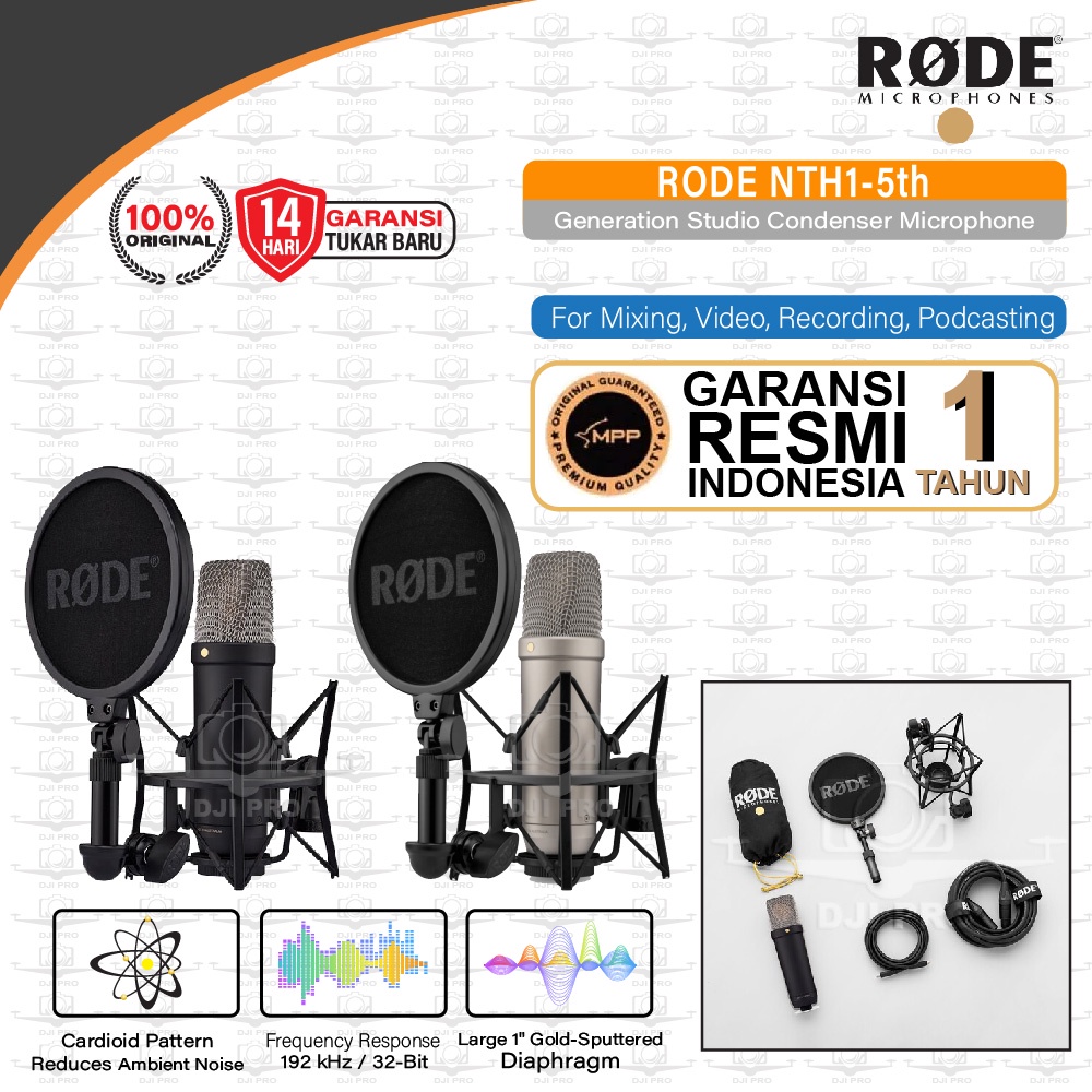 Jual Rode NT1 5th Generation Studio Condenser Microphone NT 1 5th Resmi | Shopee Indonesia