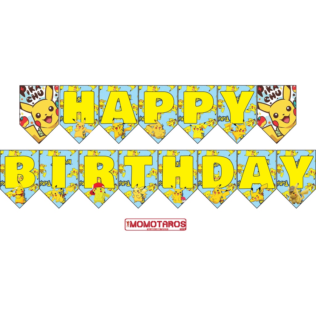 Jual Banner HBD Pokemon New set | Shopee Indonesia