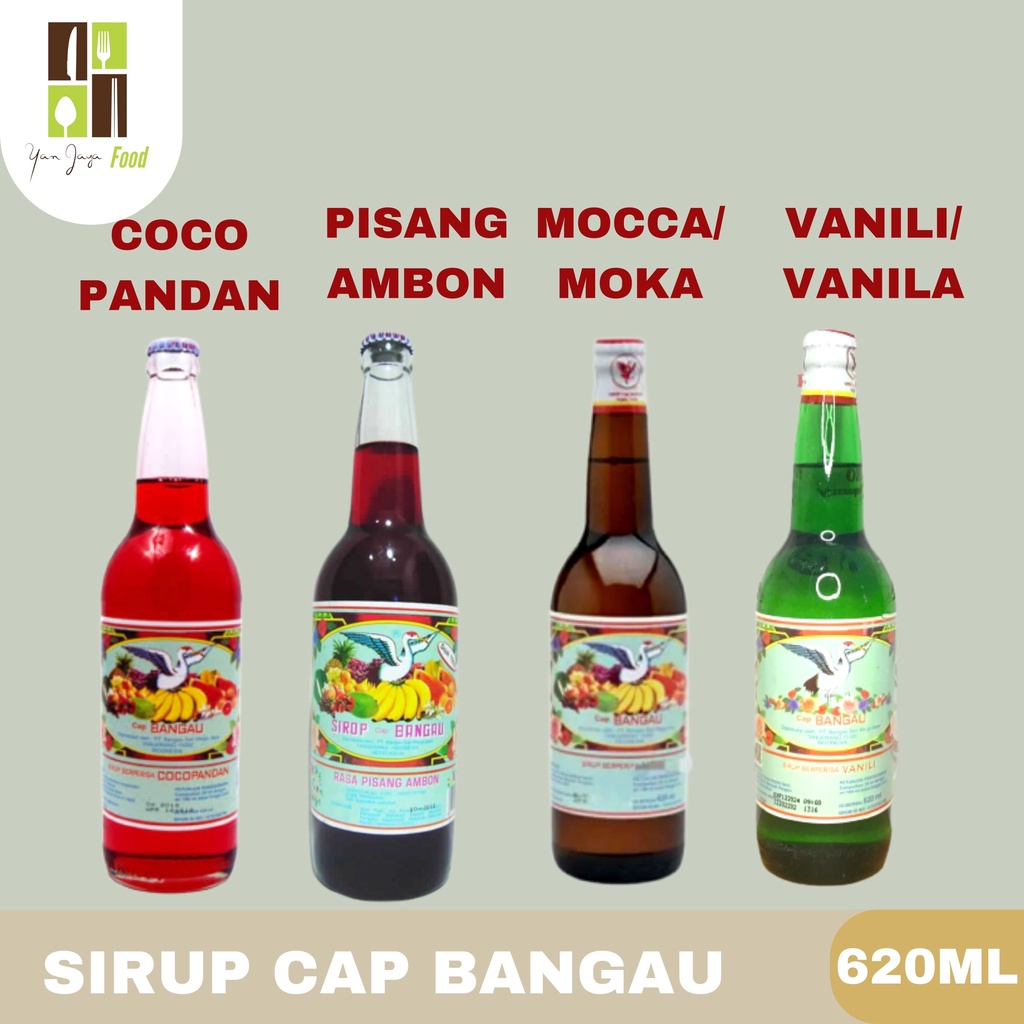 Jual Sirup Cap Bangau Rasa Pisang Ambon/CocoPandan/Moka/Vanili/Vanila 620ml | Shopee Indonesia