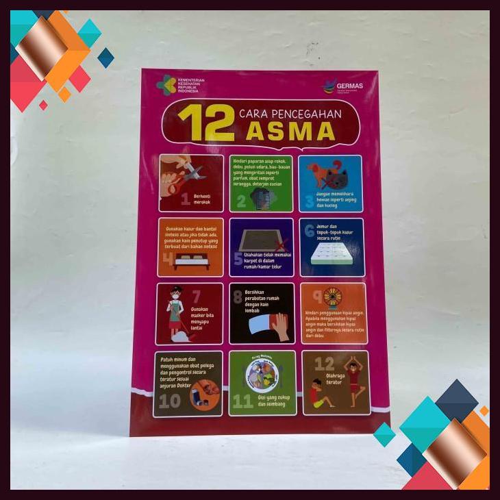 Jual [SFP] TERBARU || Poster Kesehatan, Cara Pencegahan Asma | Shopee ...