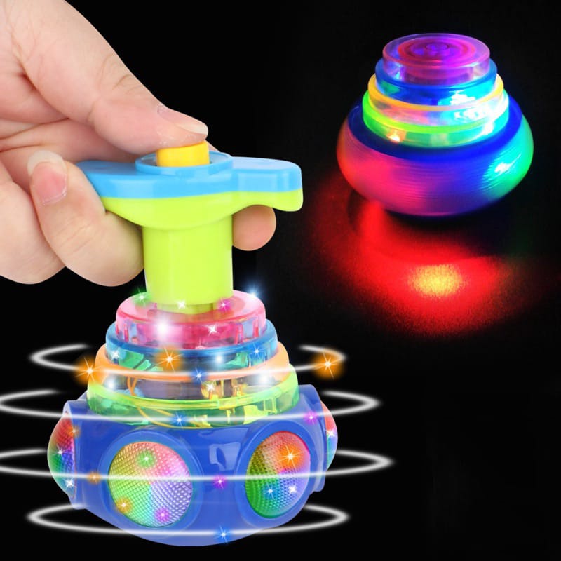 Jual Mainan Anak Gasing Karakter Spinning Top Lampu dan Musik | Shopee ...