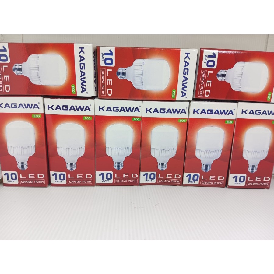 Jual Bohlam LED KAGAWA ECO Capsule 10 watt cahaya putih Lampu LED 10w | Shopee Indonesia