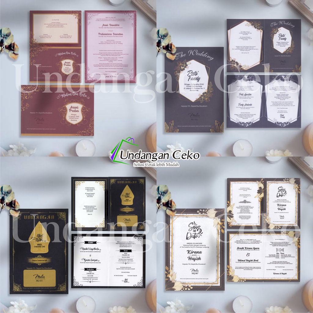 Jual Undangan Tema Natural Simple Elegan Terbaru Untuk Pernikahan ...