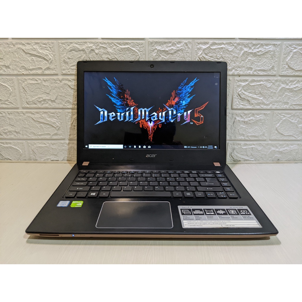 Jual Acer E5-475G 53JZ Core i5 Gen 7 Nvidia GeForce 940MX RAM 8GB Second Murah | Shopee Indonesia