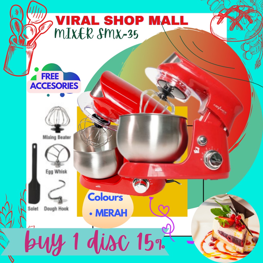 Jual Mixer Standing Advance SMX 35 3,5 Liter | Shopee Indonesia
