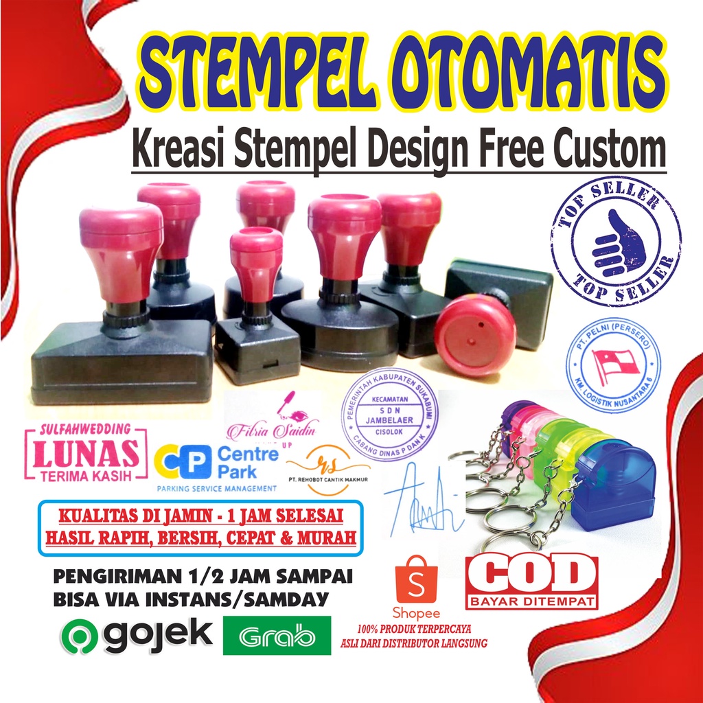 Jual {PROMO TERMURAH} Stempel Custom, Stempel Logo, Stempel lunas, stempel nama, stempel tanda ...