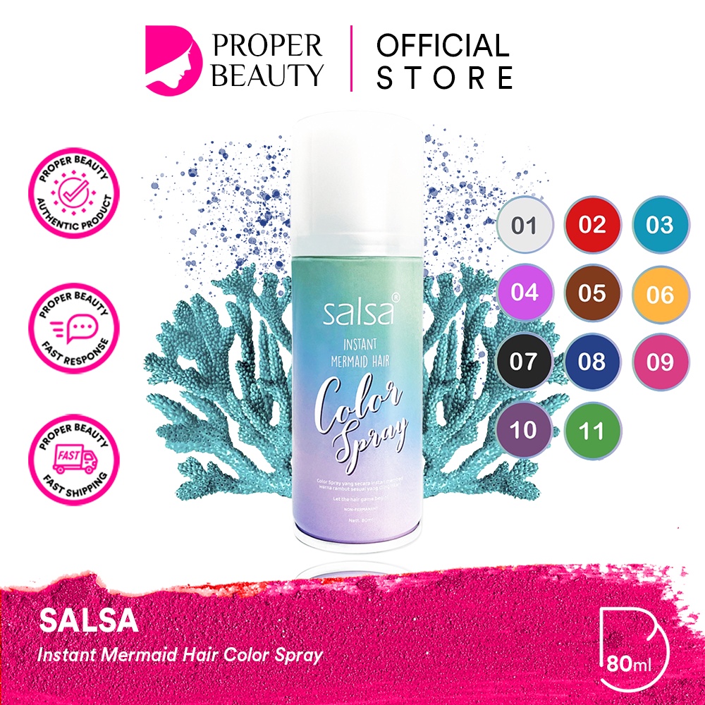 Jual SALSA Instant Mermaid Hair Color Spray Indonesia / Cat Rambut ...
