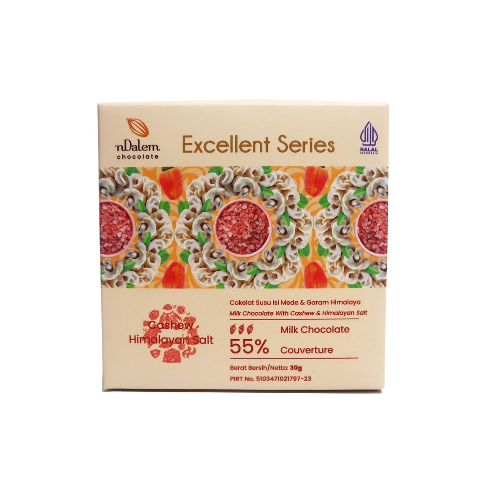 Jual Cokelat nDalem Milk Chocolate Cashew Himalayan Salt | Coklat Susu ...