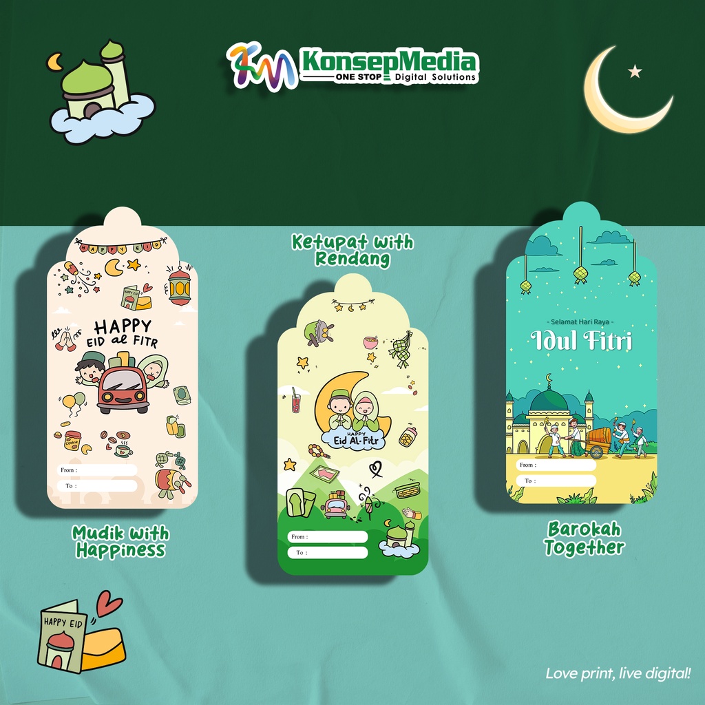 Jual Set Hang Tag Unik Special Lebaran | Custom Ramadhan Hang Tag for ...