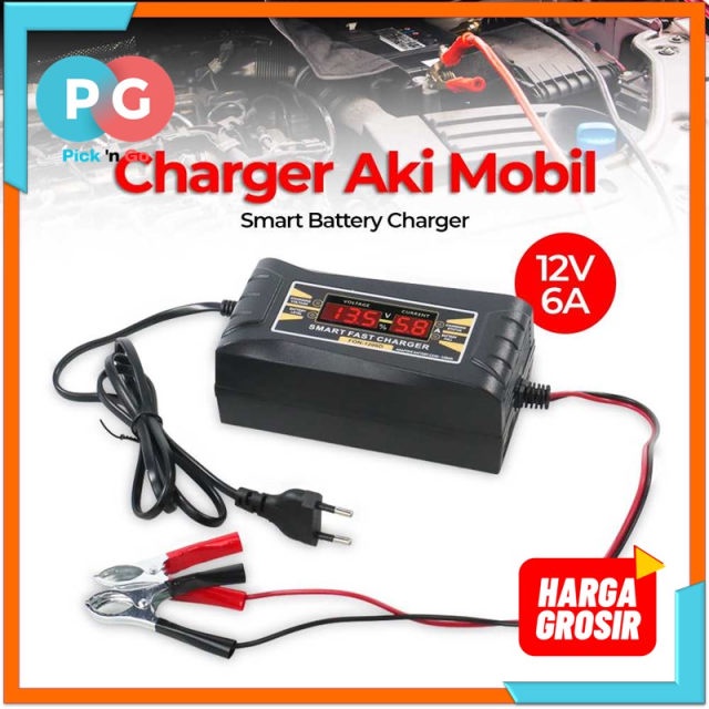 Jual Sunchonglic Charger Aki Mobil Wet Dry Lead Acid Smart Charger 12V6A - FON-1206D - PGHB ...