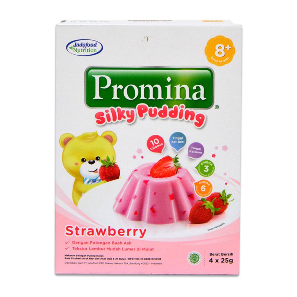 Jual PROMINA SILKY PUDDING STRAWBERRY (MINUS BOX RUSAK, KEMASAN DALAM ...