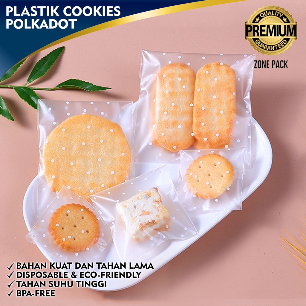 Jual [ISI 100 PCS] Plastik Cookies Polkadot | Plastik OPP Polkadot Doff ...