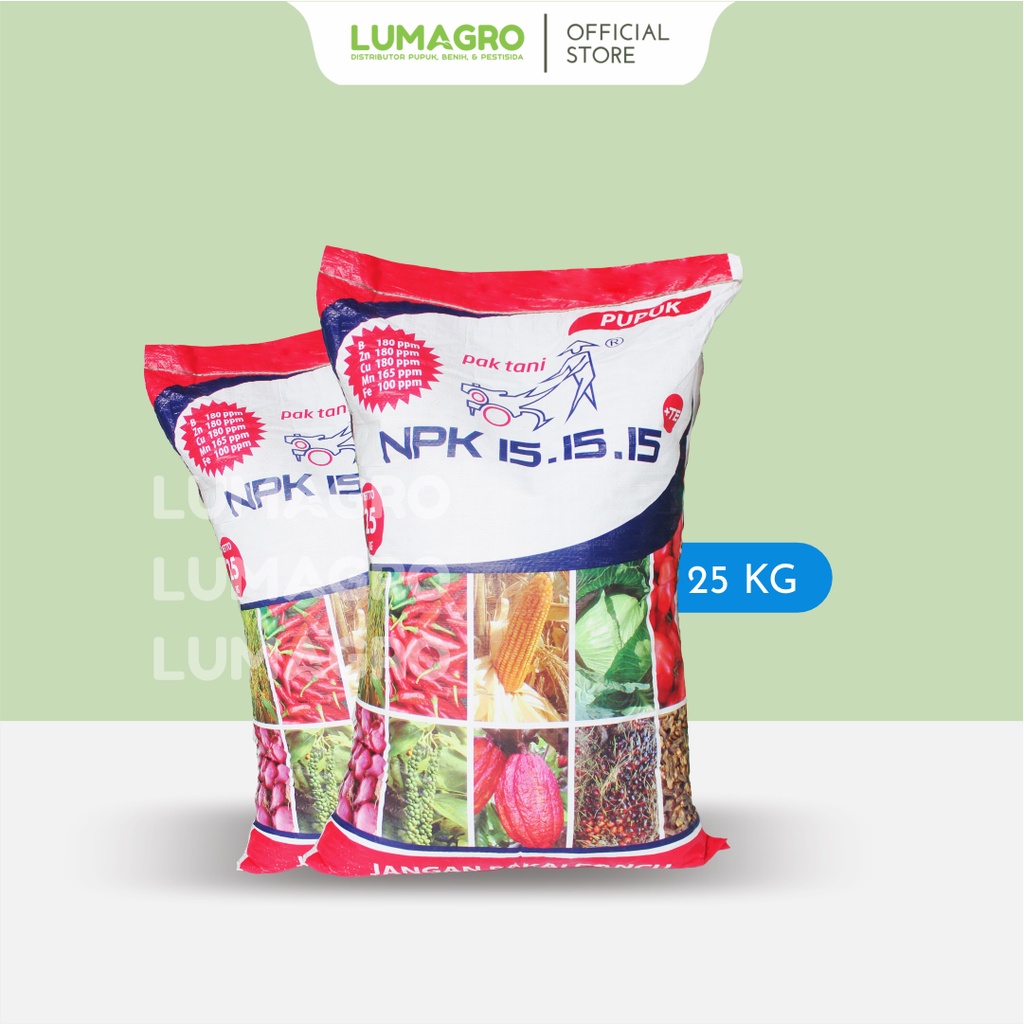 Jual Pupuk NPK Merah Pak Tani 151515 TE 25kg Pertumbuhan Daun Pengganti ...