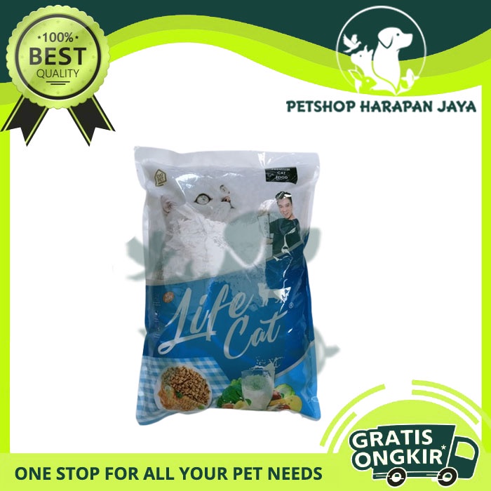 Jual MAKANAN KUCING KERING LIFE CAT 1 KG - Kemasan Repack | Shopee ...