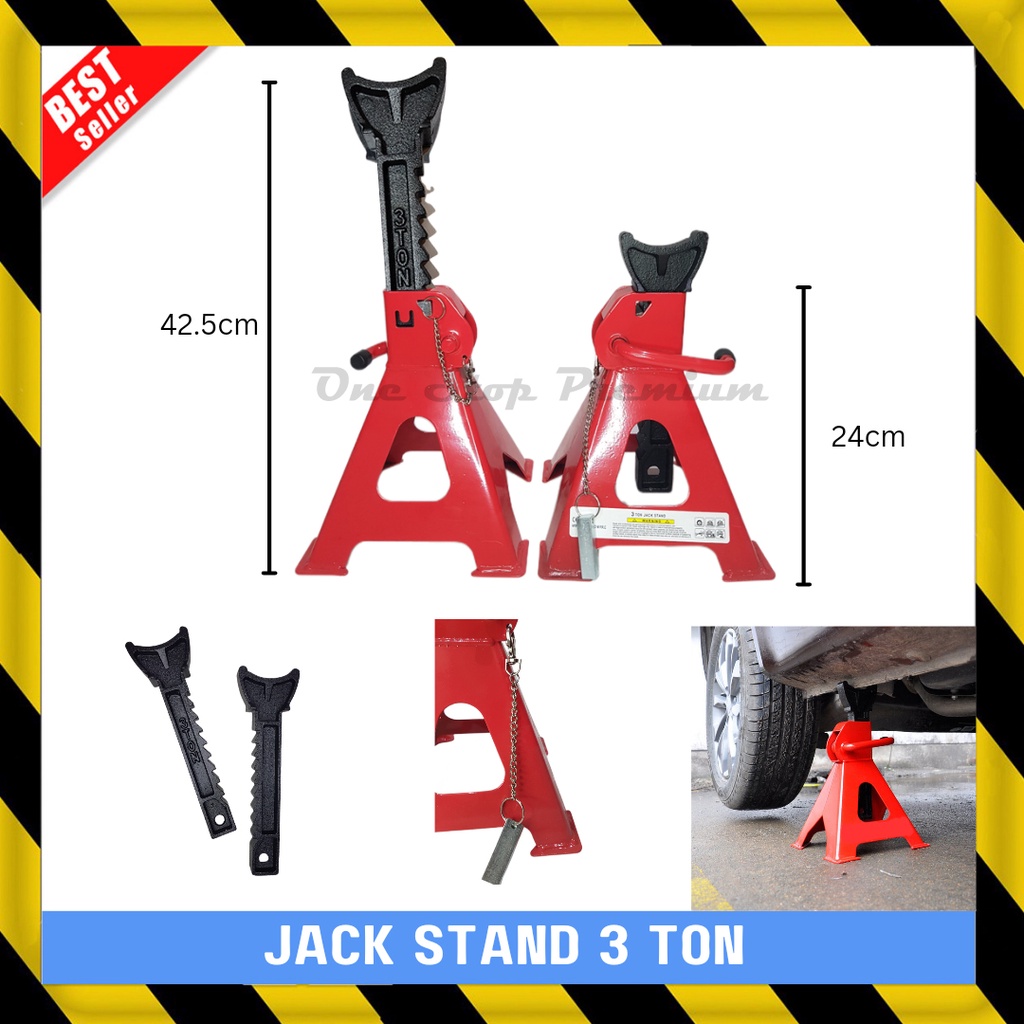 Jual ALAT BESI CAR JACK STAND TAHANAN PENAHAN PENYANGGA GANJALAN ...
