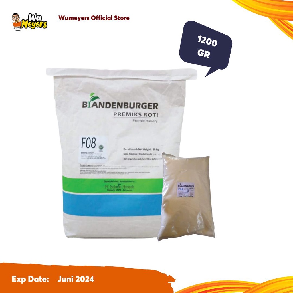 Jual Susu Bubuk Premix Roti Brandenburger F08 1 kg | Shopee Indonesia
