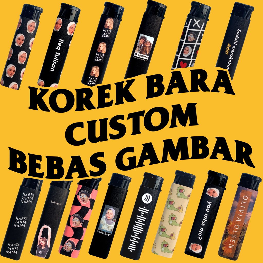 Jual [Bisa COD] Korek Bara Custom Bebas Gambar, Tidak Ada Minimal Order Kado | Shopee Indonesia
