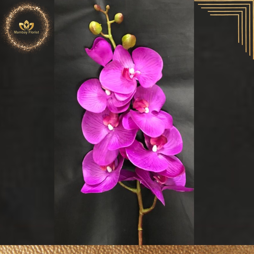 Jual [ 1 Tangkai ] Bunga Anggrek Latek grad-A/ anggrek karet / dekorasi ...