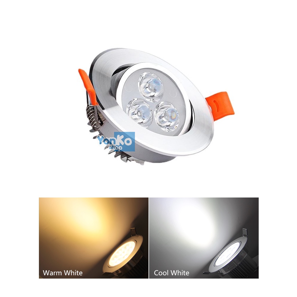 Jual Emico Downlight Spot LED 3 Watt 3 Mata & 5 Watt COB Adusjtable ...