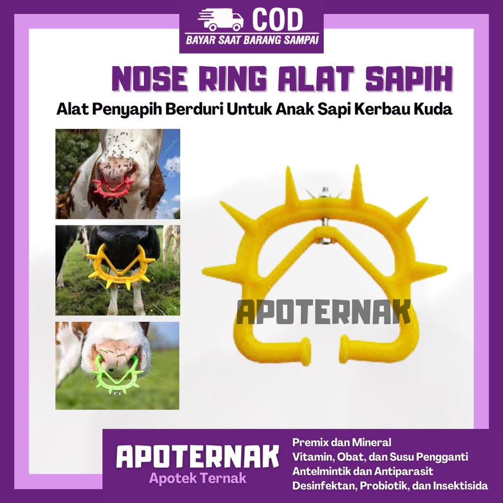 Jual NOSE RING | Alat Penyapih Anak Sapi Kuda Kerbau dan Lainnya ...