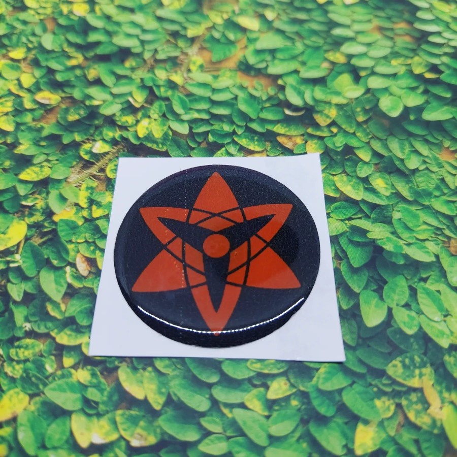 Jual Sticker Timbul Resin Sharingan Naruto logo 3D Motor Stiker Kecil ...