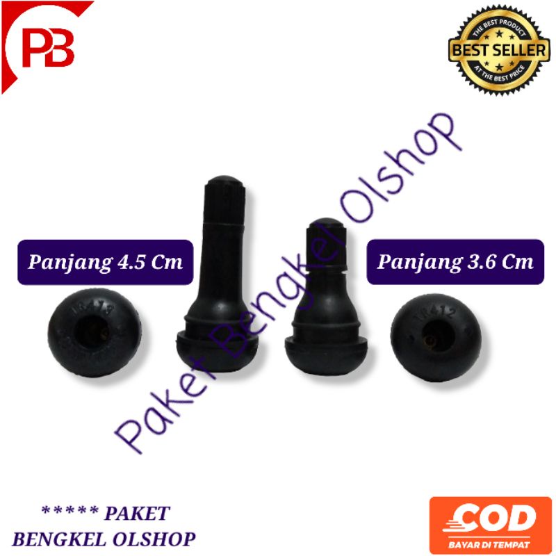 Jual Pentil Tubeless Karet Universal TR413 TR412 TR 413 TR 412 (min. 1 ...