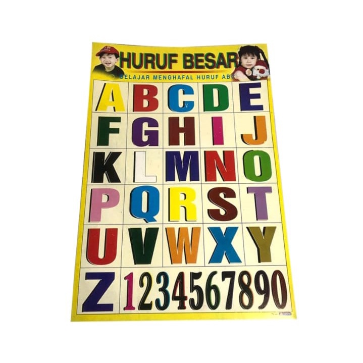 Jual Poster Edukasi Anak / Poster Anak Lembaran : Contoh Huruf Besar ...