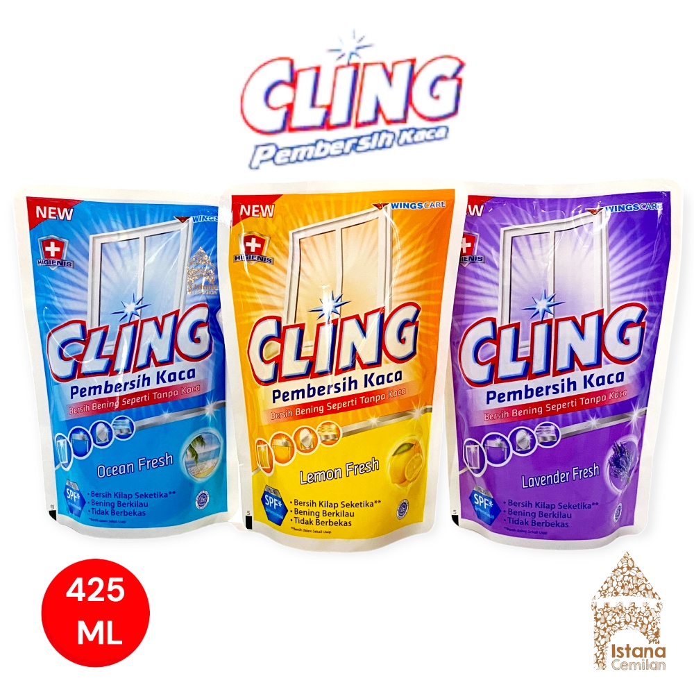 Jual CLING Pembersih Kaca 425 ML | Shopee Indonesia
